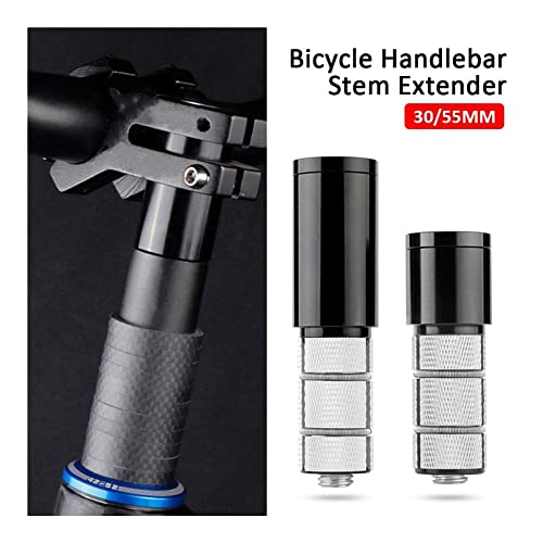 Taoyu MTB stem Bicycle Handlebar Stem Extender Aluminum Alloy Hidden Fork Stem Riser Adapter Stem Extension for MTB Road Bikes Cycling Parts Bike Handlebars (Color : 30mm)