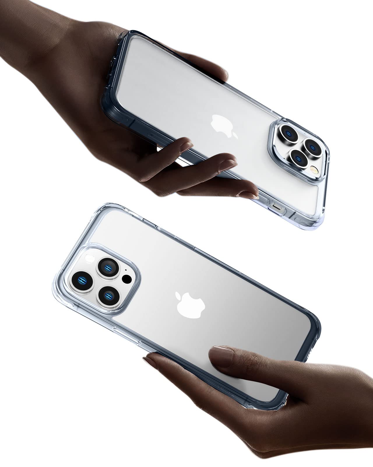 Mkeke for iPhone 14 Pro Max Case Clear Black, [Not-Yellowing][Military-Grade Drop Protection] Shockproof Protective Phone cases 2022