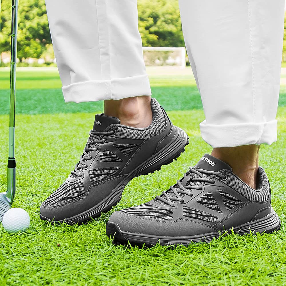 THESTRON Men Golf Shoes Spring Summer Breathable Spikeless Golf Training Sport Sneakers Big Size US 7-14 Golf Walking Shoes …