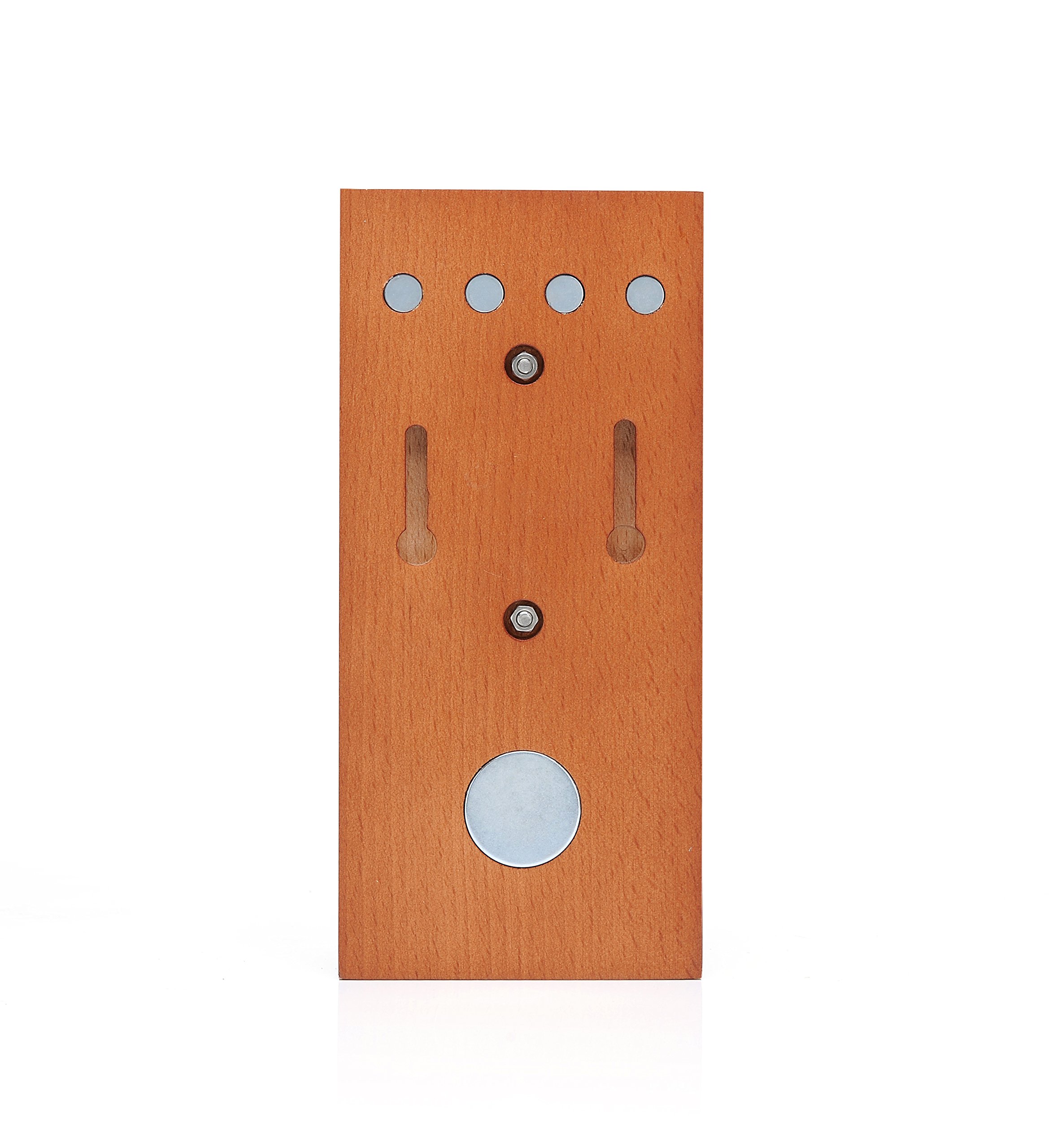 Wall Mounted Magnetic Bottle Opener and Cap Catcher with Hanging Kit, Made with Premium Beech Wood and Upgraded Stronger Magnets for Home Bar Kitchen or Man Cave