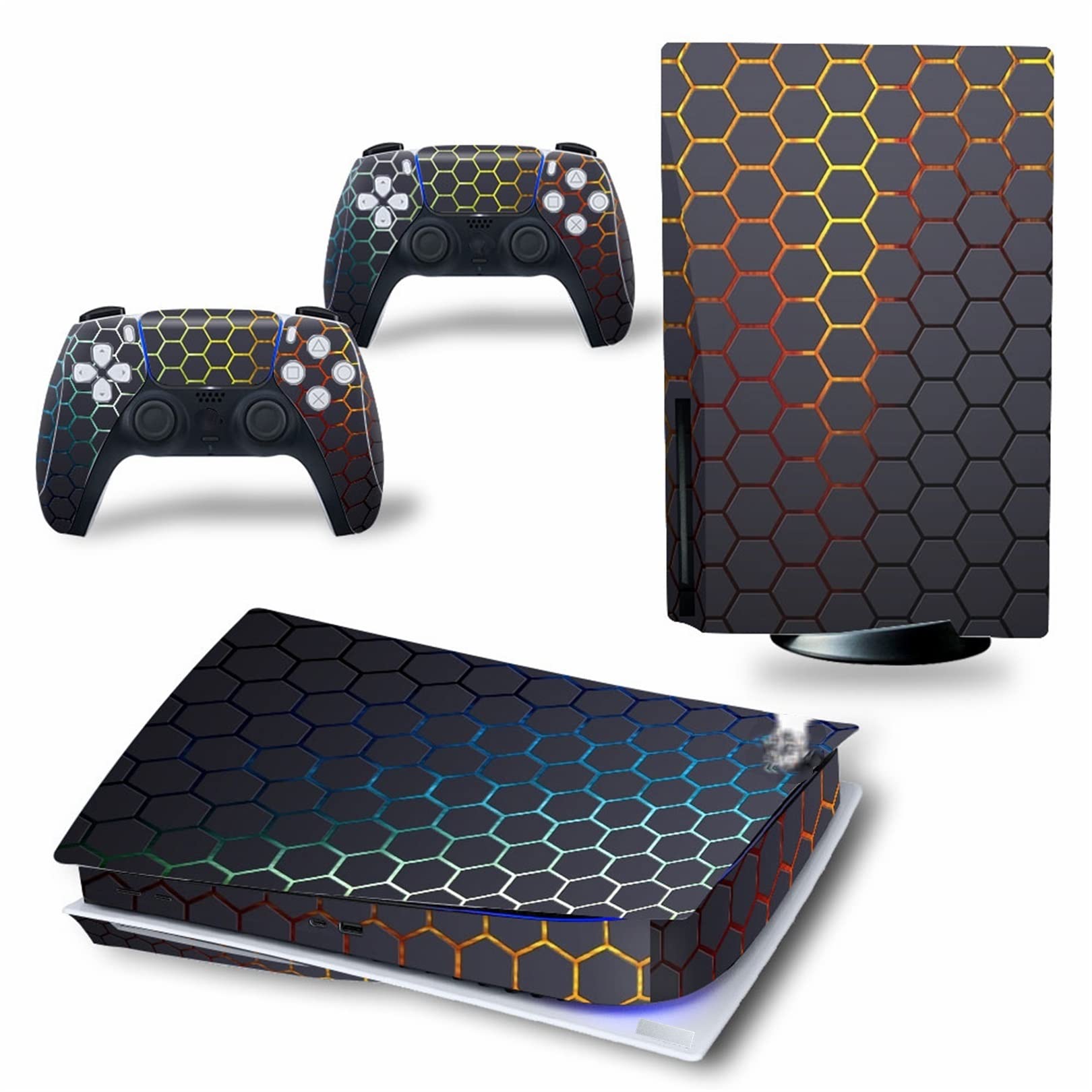 Top factory BUCEN for PS5 Skin Disc Edition & Digital Edition Console and Controller Vinyl Cover Skins Wraps Scratch Resistant, Compatible with for PS5 169973 Anti Scratch (Size : Digital Edition)
