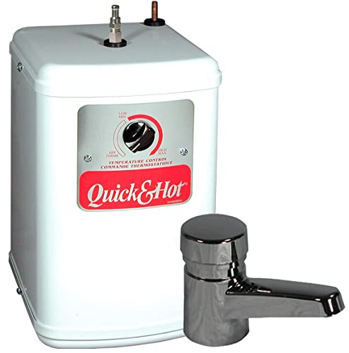 Waste King H510-U-CH Moen Tahoe 2 3/4" Deck Mount Hot Water Kitchen Faucet with Tank Package, Chrome