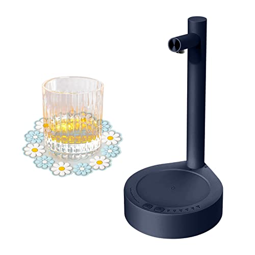Mlijzard Desktop Water Bottle Dispenser,Automatic Water Jug Dispenser for 5 Gallon &Universal Bottles with 7 Level Quantitative USB Charging&Coaster,Suitable for Home/Office/Outdoor/Camping