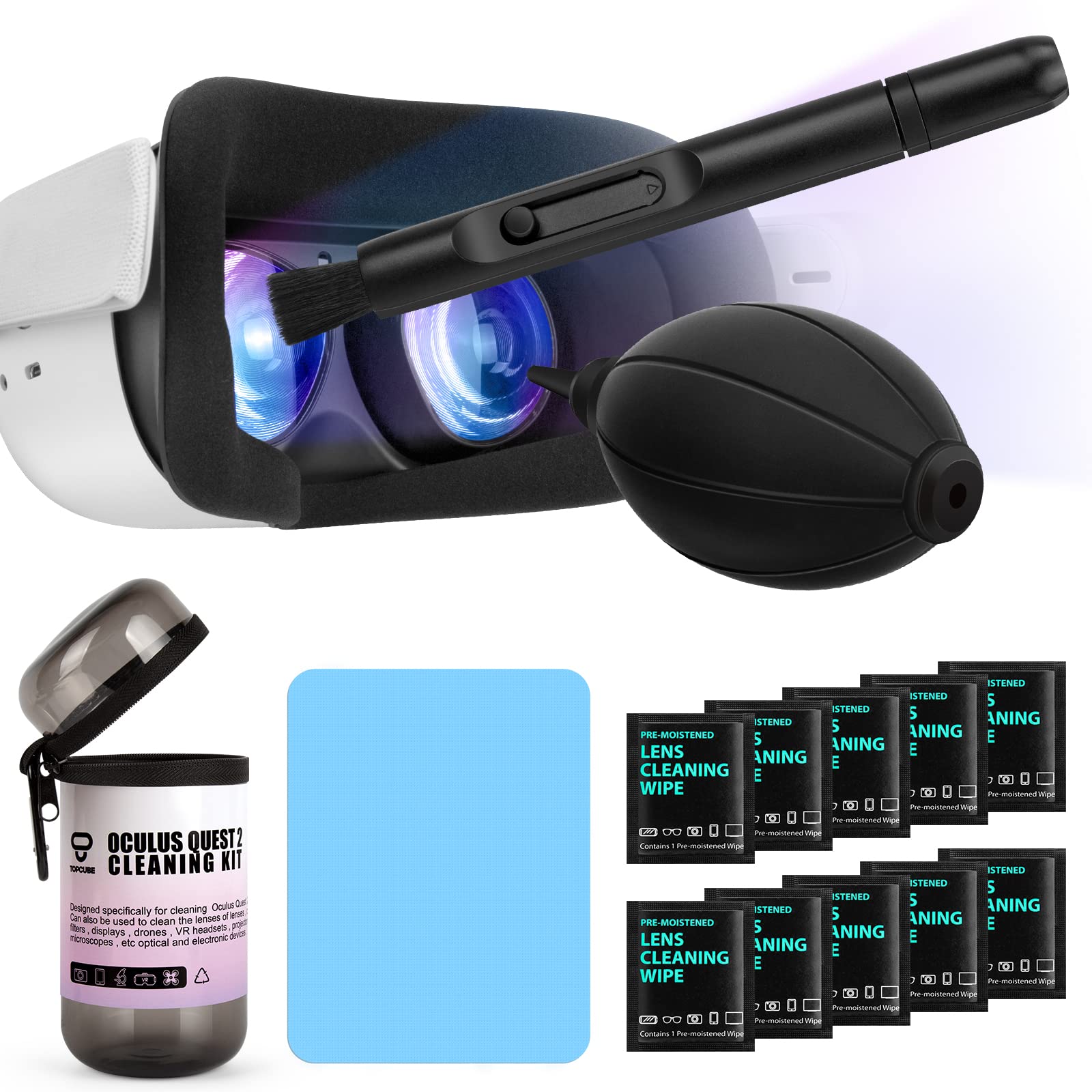 Unido VR Accessories Cleaning Kit for Lens Cleaning Compatible with Cameras/DJI Drone/PS4 VR Headset Lens.