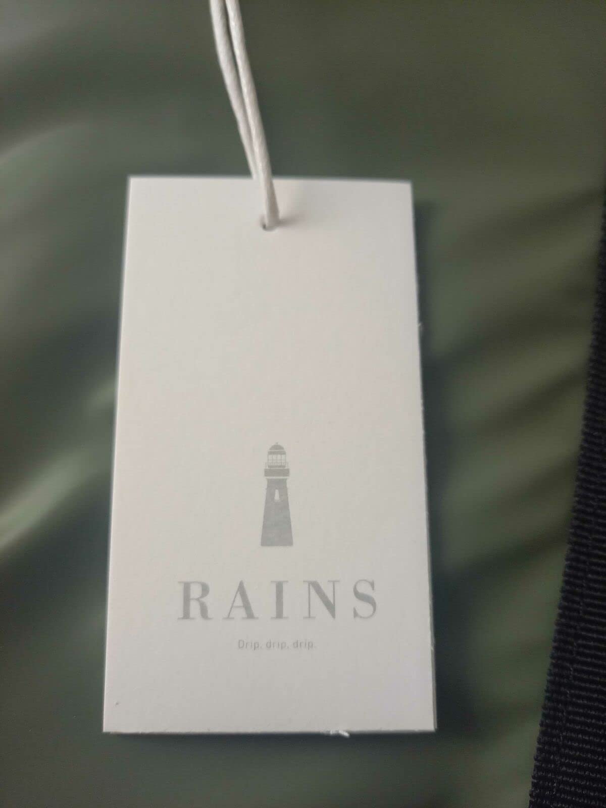 Rains Tote Bag Rush | 84 Shiny Olive Size One Size 1225