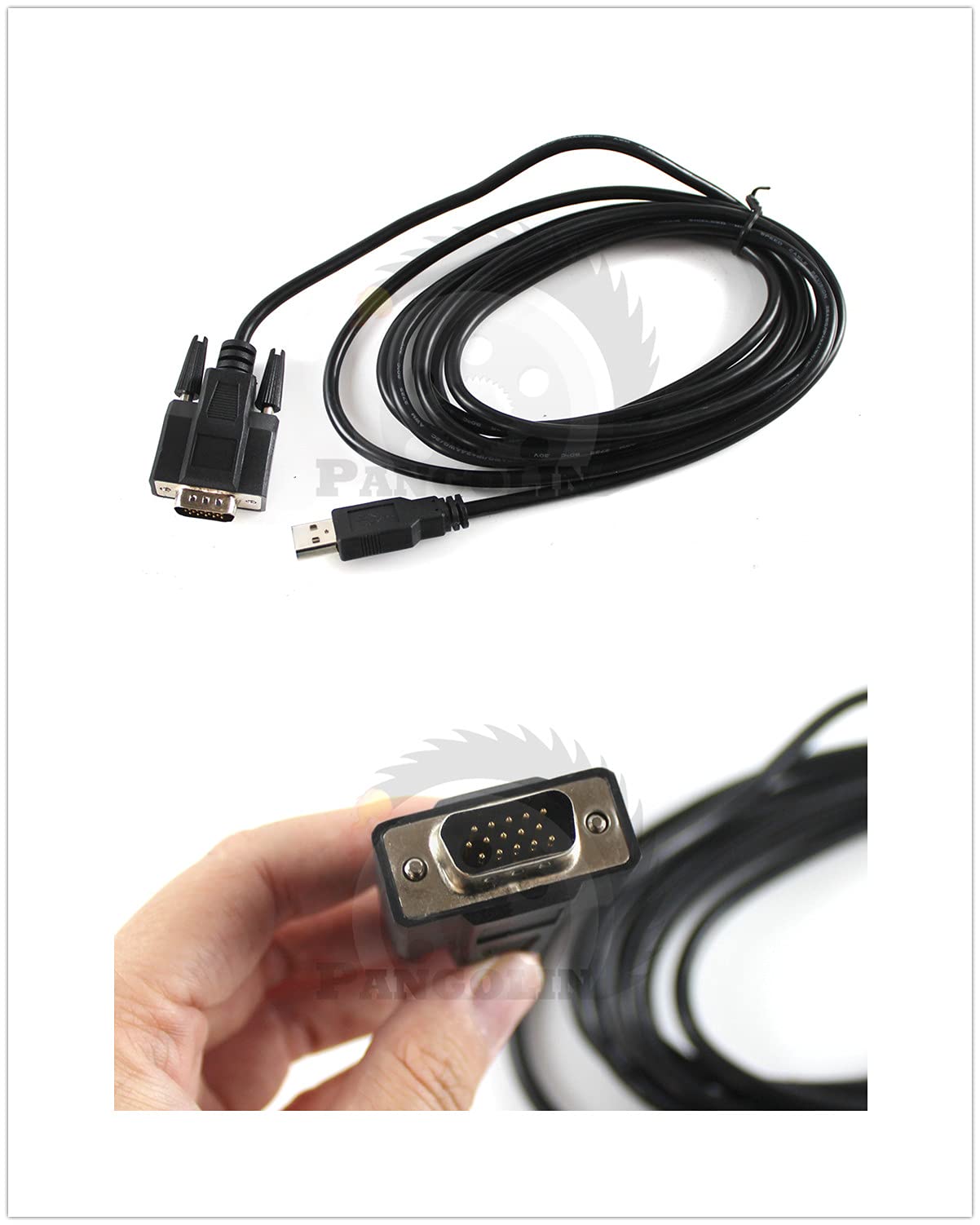 PANGOLIN ET-3 III 317-7485 3177485 Communication Diagnostic Adapter Diagnostic Tool 2019A Version for Heavy Equipment(6 pins line and 9 pins line) Black