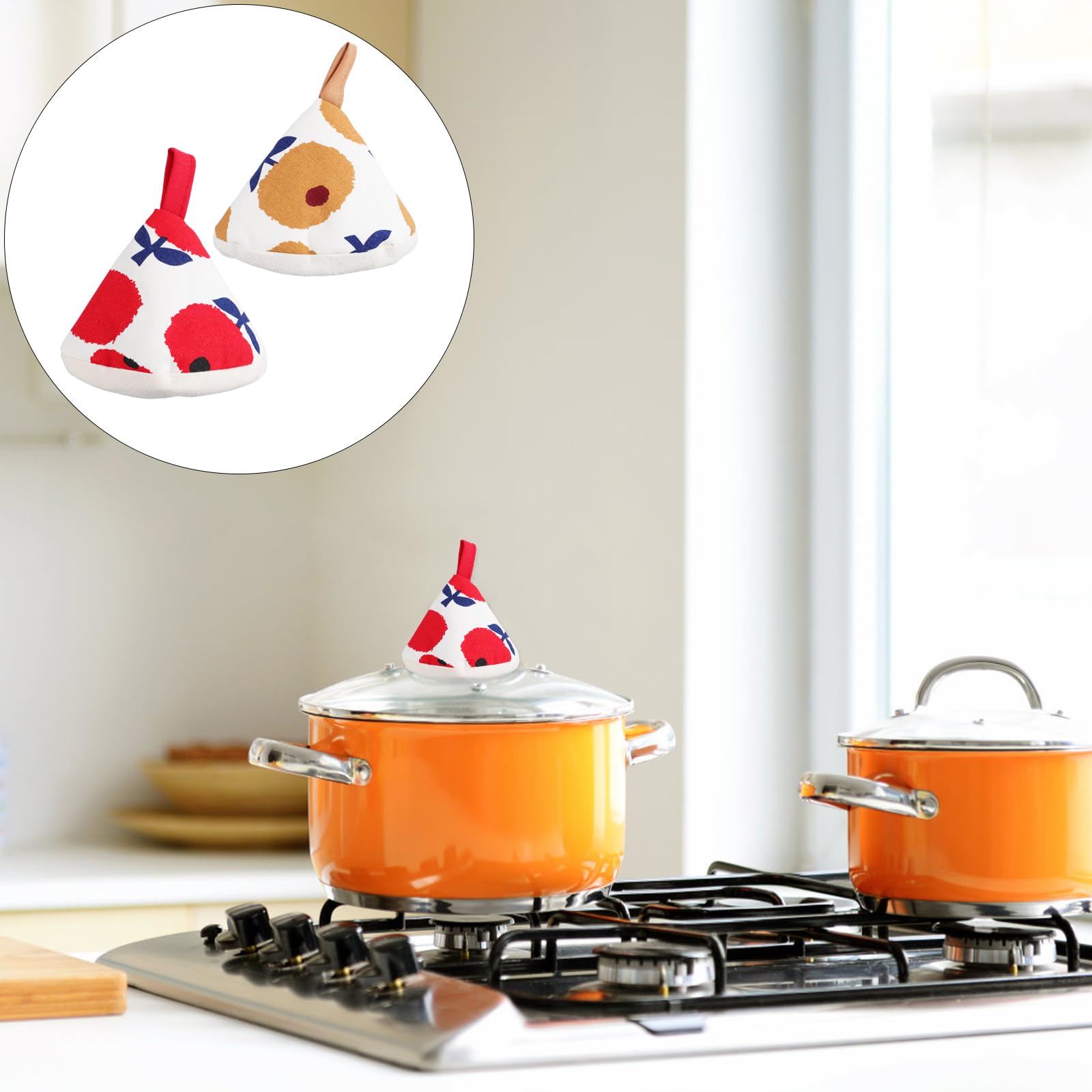 Tofficu Cute Glass Cups 2Pcs Hot Pot Lid Handle Mitt Heat Resistant Pot Knob Grabber Holder Anti Scald Casserole Pot Lid Knob Cover Hand Protector for Home Kitchen Style 1 Glass Cup with Straw