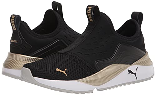PUMA Pacer Future Slip-On Women's Sneaker 7.5 B(M) US Black-Gold