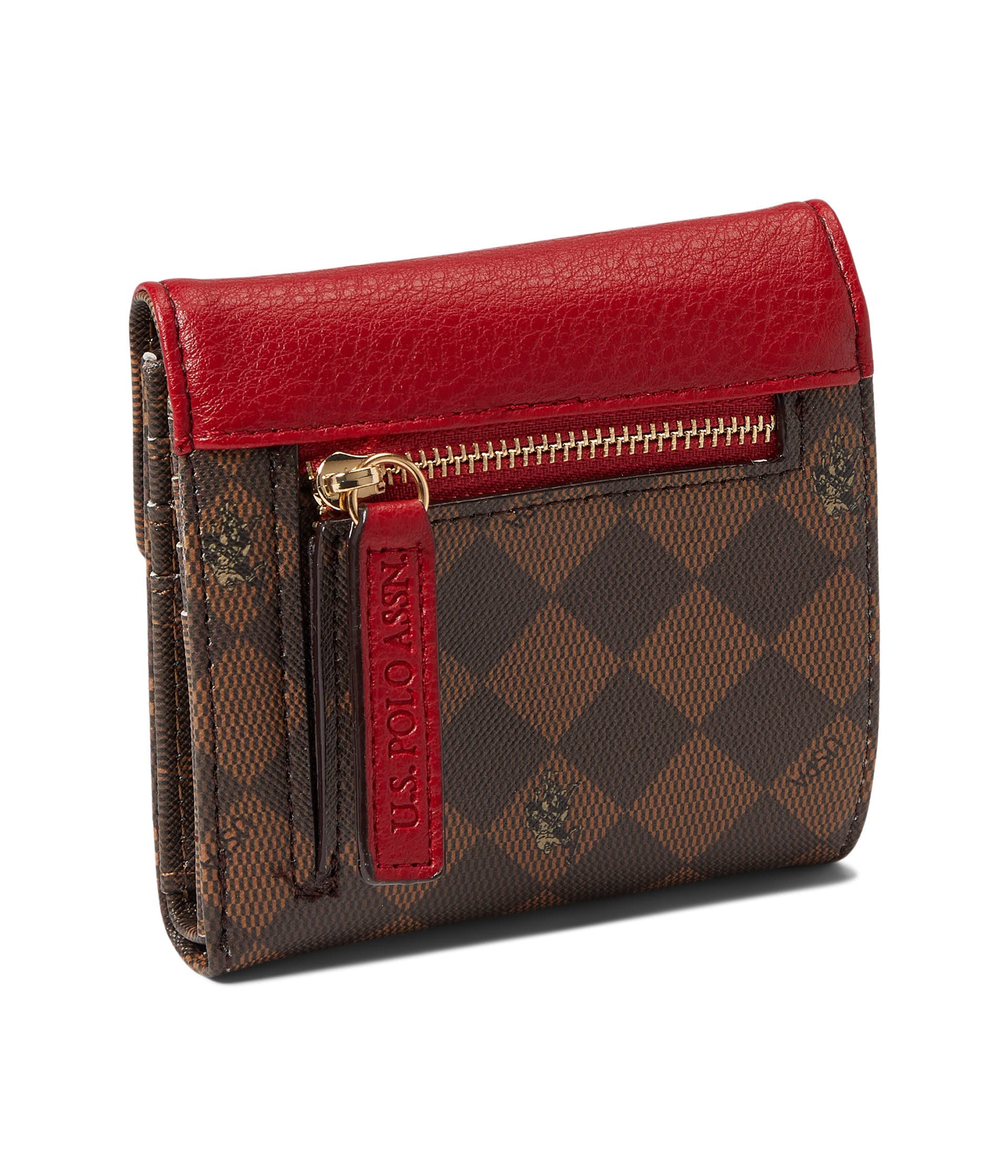 U.S. POLO ASSN. Small Flap Wallet Brown One Size