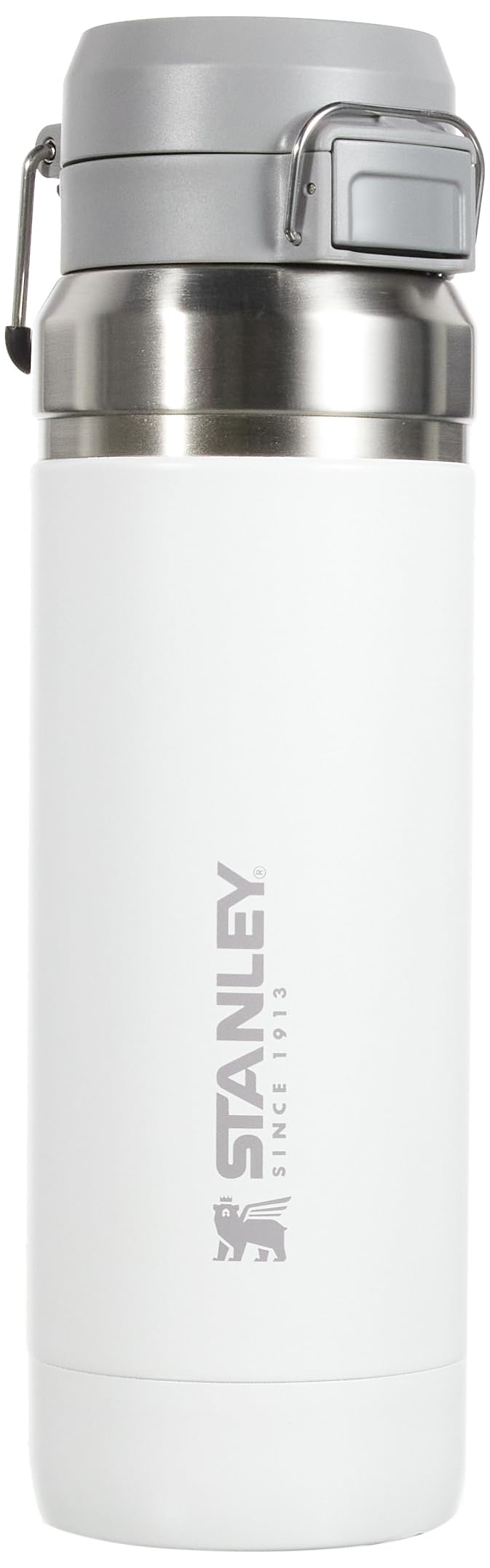 STANLEY Quick Flip Stainless Steel Water Bottle .71L / 24OZ Polar – Leakproof Insulated Water Bottle - Push Button Locking Lid - BPA-Free Thermos Flask - Cup Holder Compatible - Dishwasher Safe