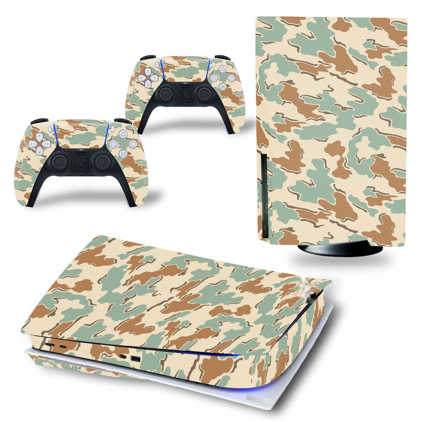 WREXIL LEEWEE for PS5 Skin Disc Edition & Digital Edition Console and Controller Vinyl Cover Skins Wraps Scratch Resistant, Compatible 20418 No Foaming (Size : Digital Edition)