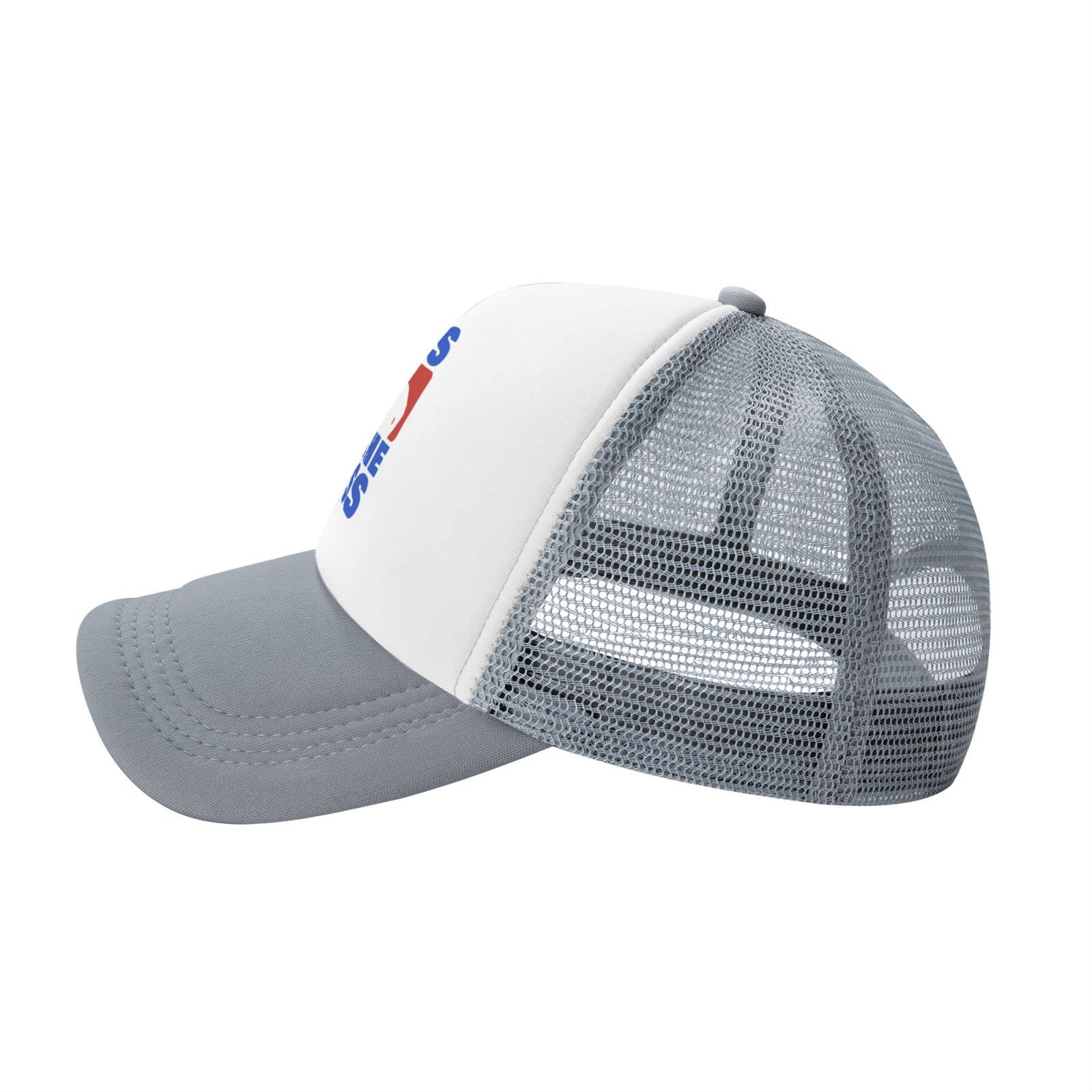 Sun Mesh Hats Summer Outdoor Baseball Cap Breathable Trucker Hat for Men Women Gray