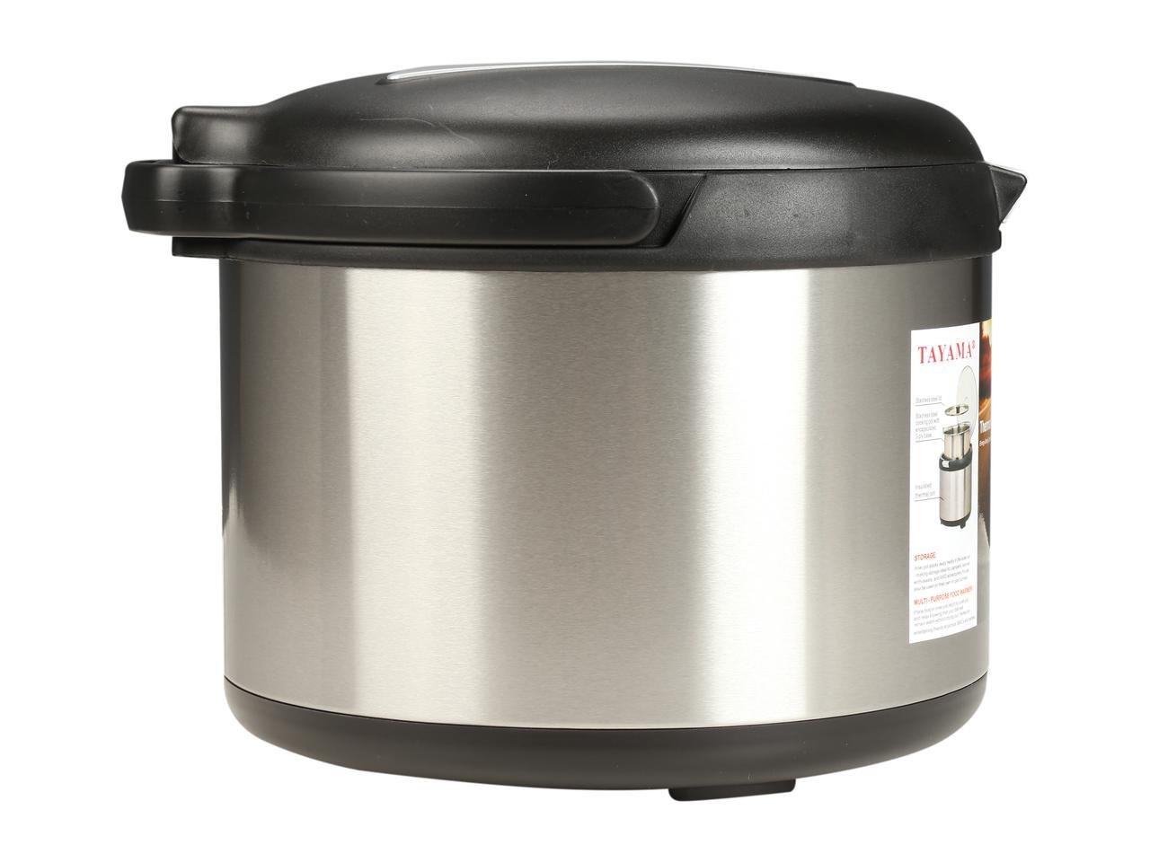 Tayama TXM-50CF Energy-Saving Thermal Cooker, 5 L, Black