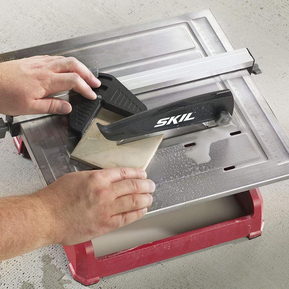 SKIL 7-Inch Wet Tile Saw with Diamond Blade (3540-02) | BOSCH DB743S 7 In. Diamond Blade