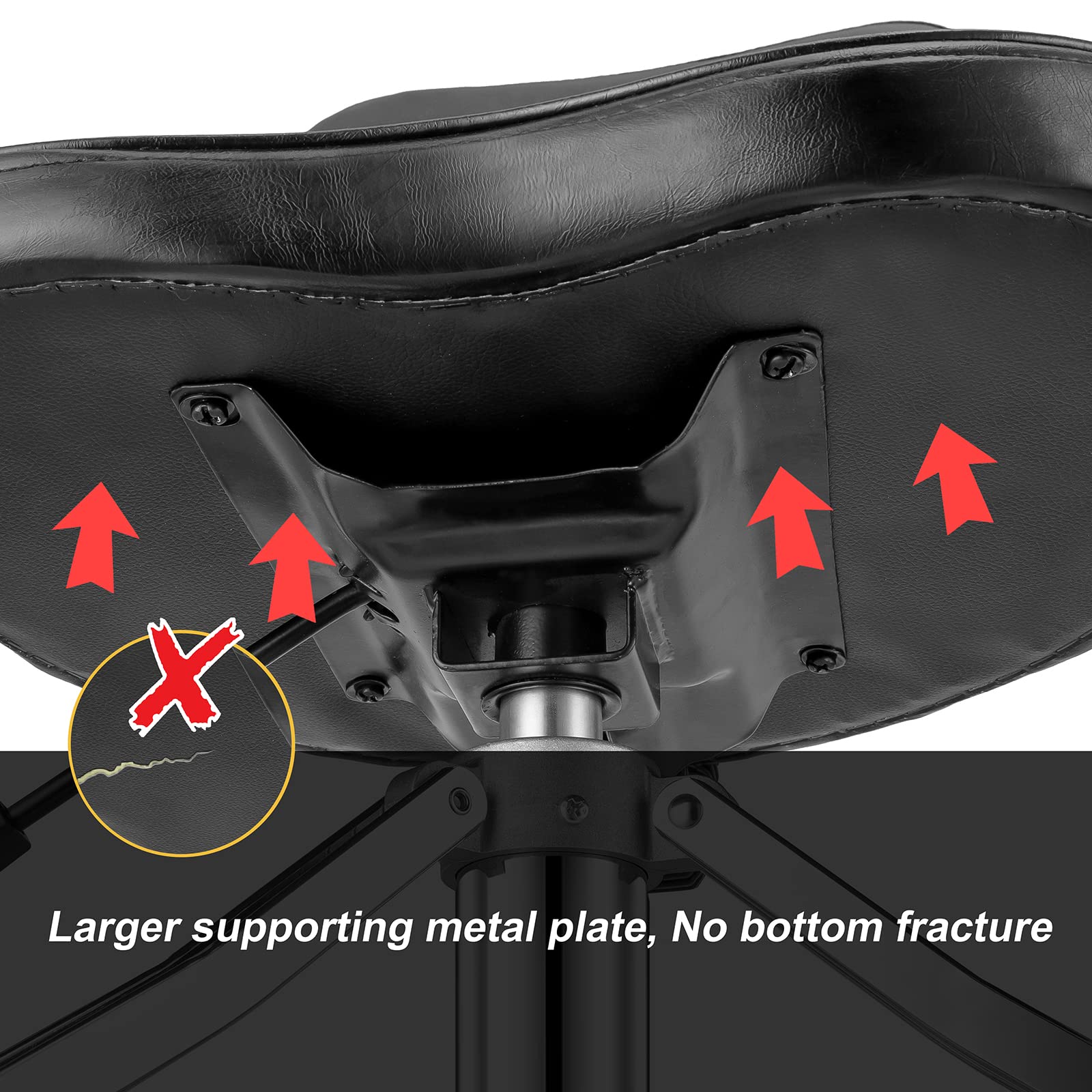 TENTOTEN Drum Throne with Backrest, Padded Drum Chair with Back Hydraulic Drum Throne Height Adjustable Drum Stool with Stable Bass Comfortable Seat for Drummers,Guitar Players