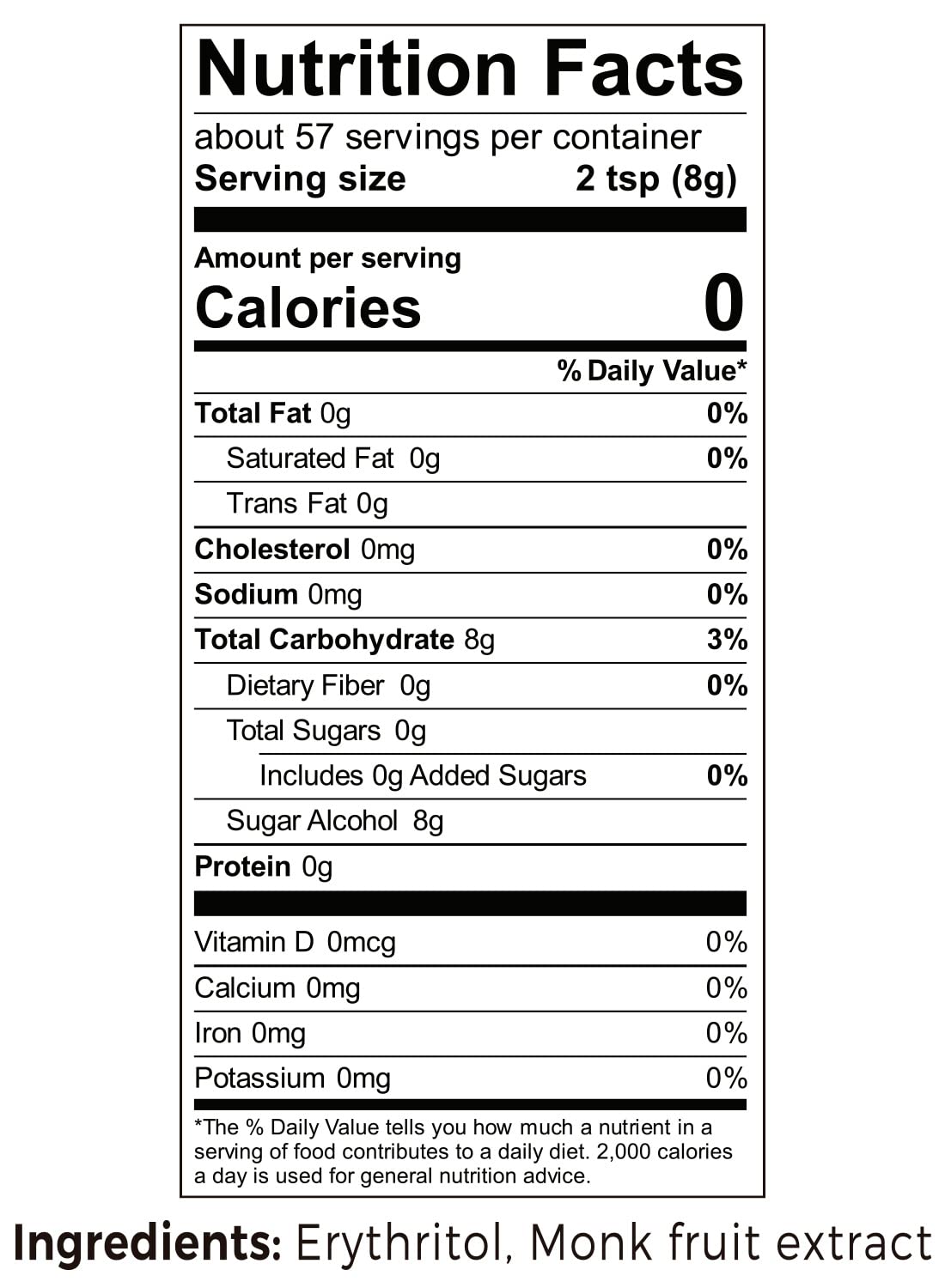 Nativo Monk Fruit and Erythritol Sweetener 1:1 - Granular - Sugar Substitute - Non GMO - 0 Glycemic - Keto and Paleo Friendly - 1 Pound bag (Classic)