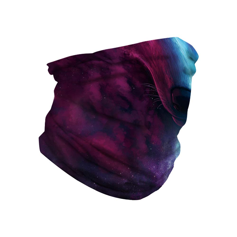 Outdoors Seamless Neck Gaiter, Headwrap, Balaclava, Helmet Liner Face Mask Star Sky Printted Bandanas for Dust (008)