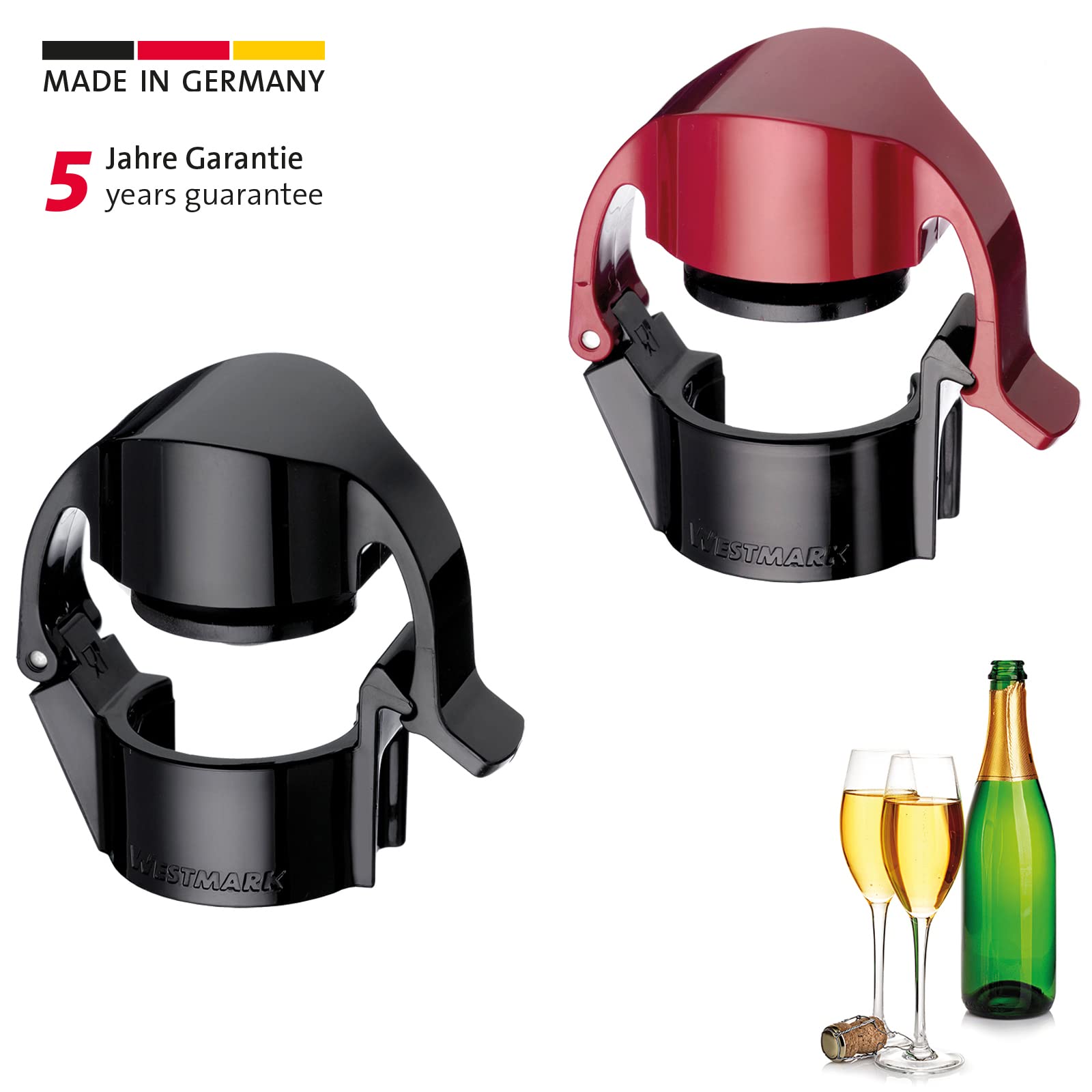 Westmark Casco Champagne Stopper, One Size, Red