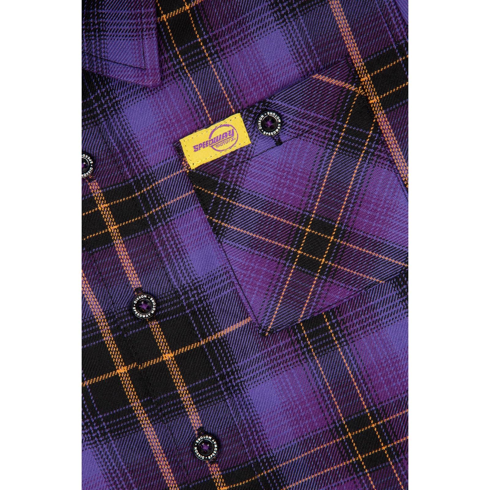 Speedway Motors x Dixxon Flannel Co. Purple Reign Flannel, XL