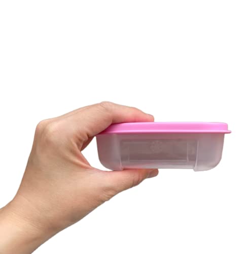 Tupperware Mini Freezer Mates Container 140ml Multi Color Seals Set of 4
