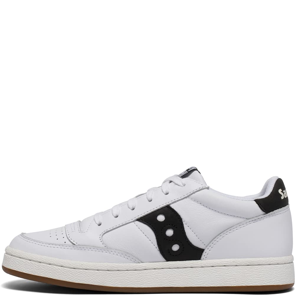 Saucony Women's Jazz Court Sneaker, White/Black, 6.5 Medium