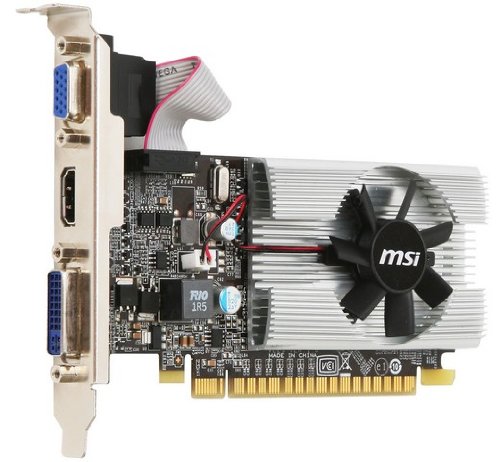MSI Geforce 210 1024 MB DDR3 PCI-Express 2.0 Graphics Card MD1G/D3 (Renewed)