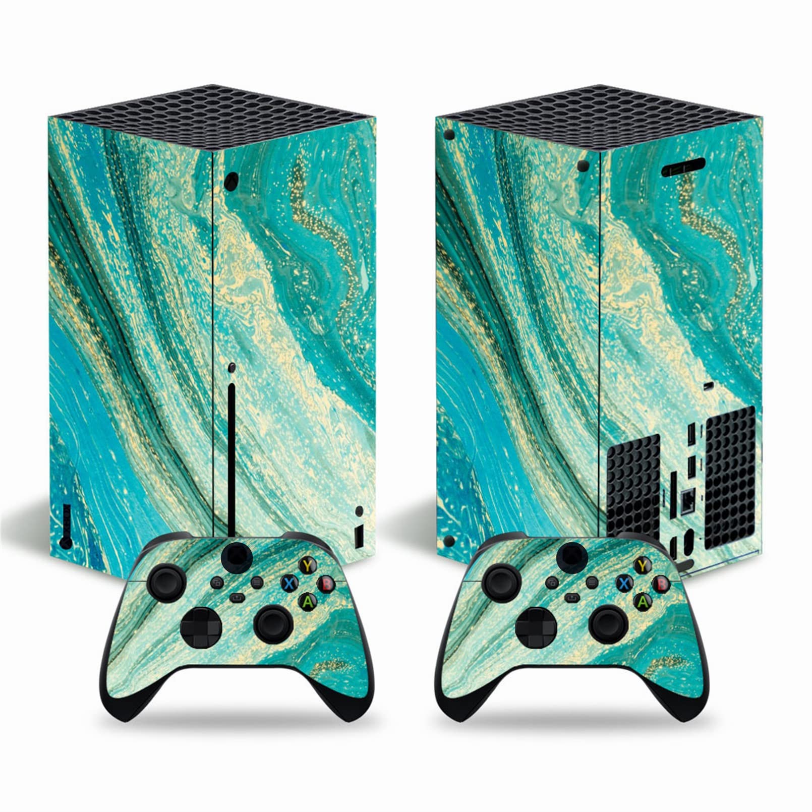 Top factory Skin Decal Protective Vinyl Skin Decal Cover for Series X Console Skins Wrap Sticker with Two Free Wireless Controller Decals 78043 Decal