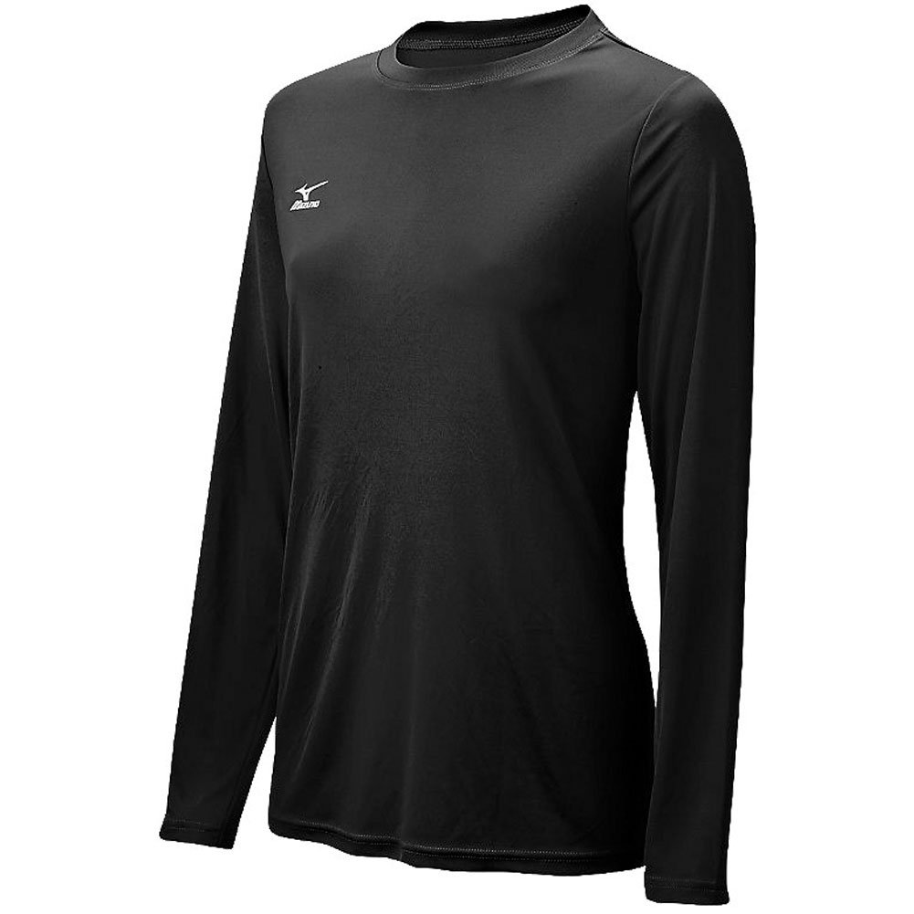 Mizuno Women's Long Sleeve Hybrid Top, Diva Blue, XX-Small
