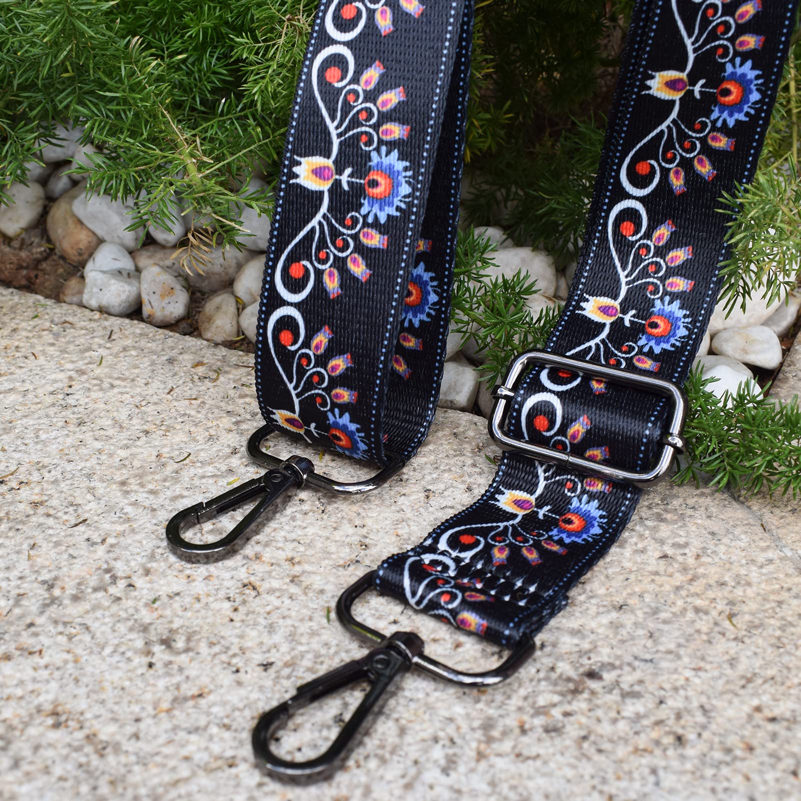 ROYGBCP Replacement Purse Strap Adjustable Crossbody Handbag Stripe Wide Bag Straps Guitar strap for Women