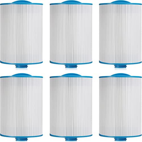Spa Filter 1 1/2 Inch Coarse Thread Hot Tub Filter Compatible with Unicel PWW50 PWW50P3 6Ch-940 Filbur FC-0359 Filters 25252 03FIL1400 Waterway 817-0050 45 Sq. Ft Front Access Skimmer (6 Pcs)
