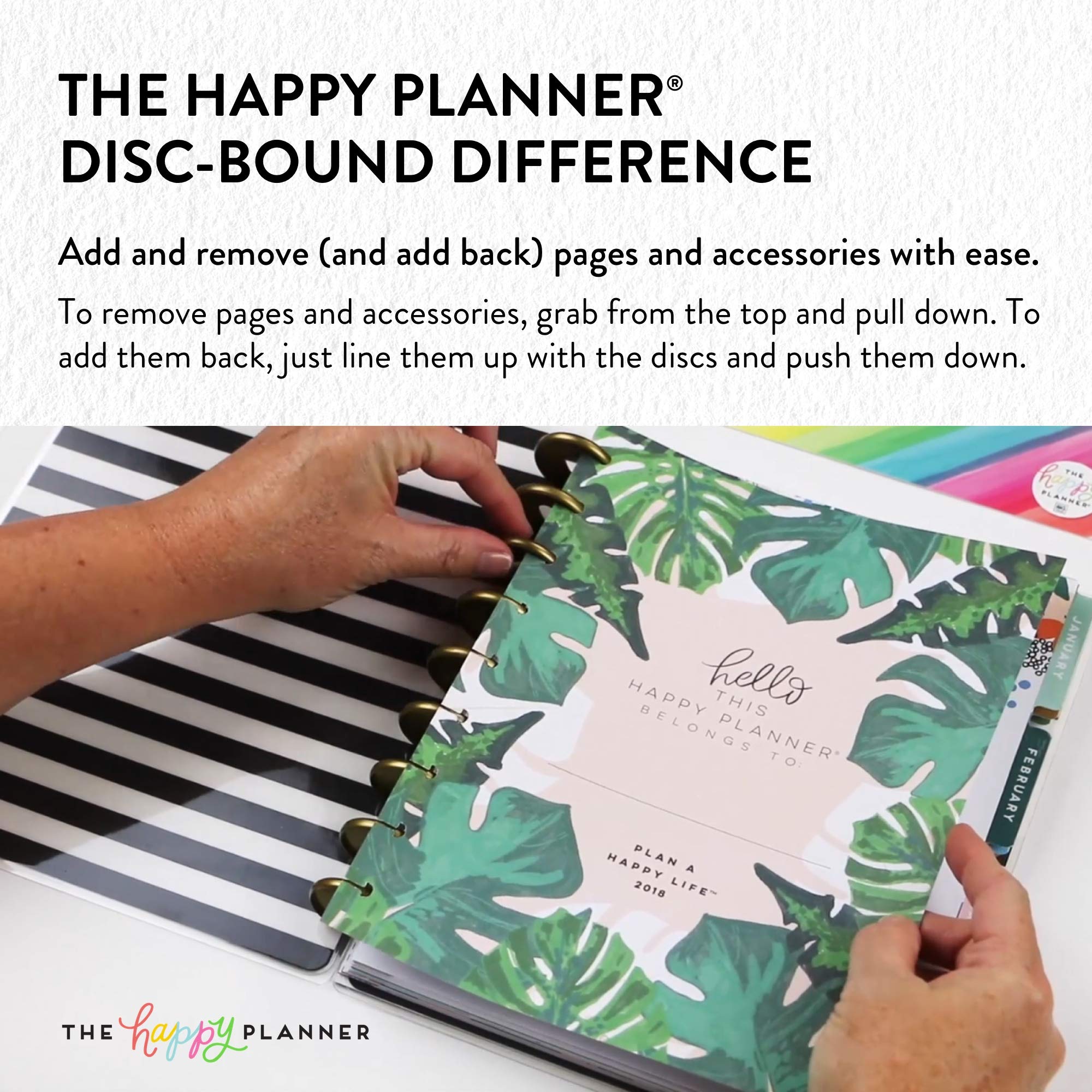 me & my BIG ideas Metal Expander Discs, Bright Pink - The Happy Planner Scrapbooking Supplies - Add Extra Pages, Notes & Artwork - Create More Space for Notebooks, Planners & Journals - Expander Size