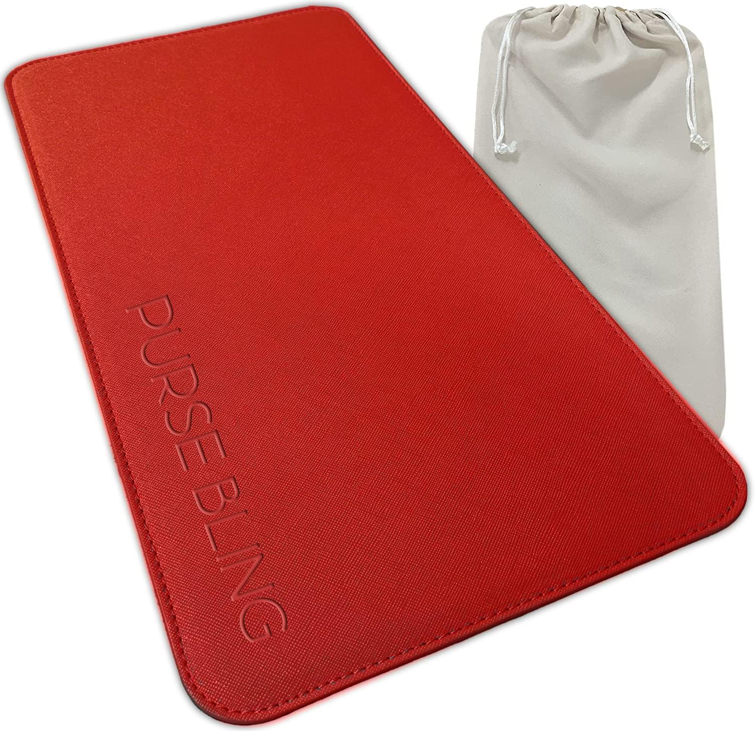 Purse Bling Base Shaper for Neverfull GM, Bag Shaper for LV Never full Bags and other LV Totes, Vegan Leather (Red, GM)