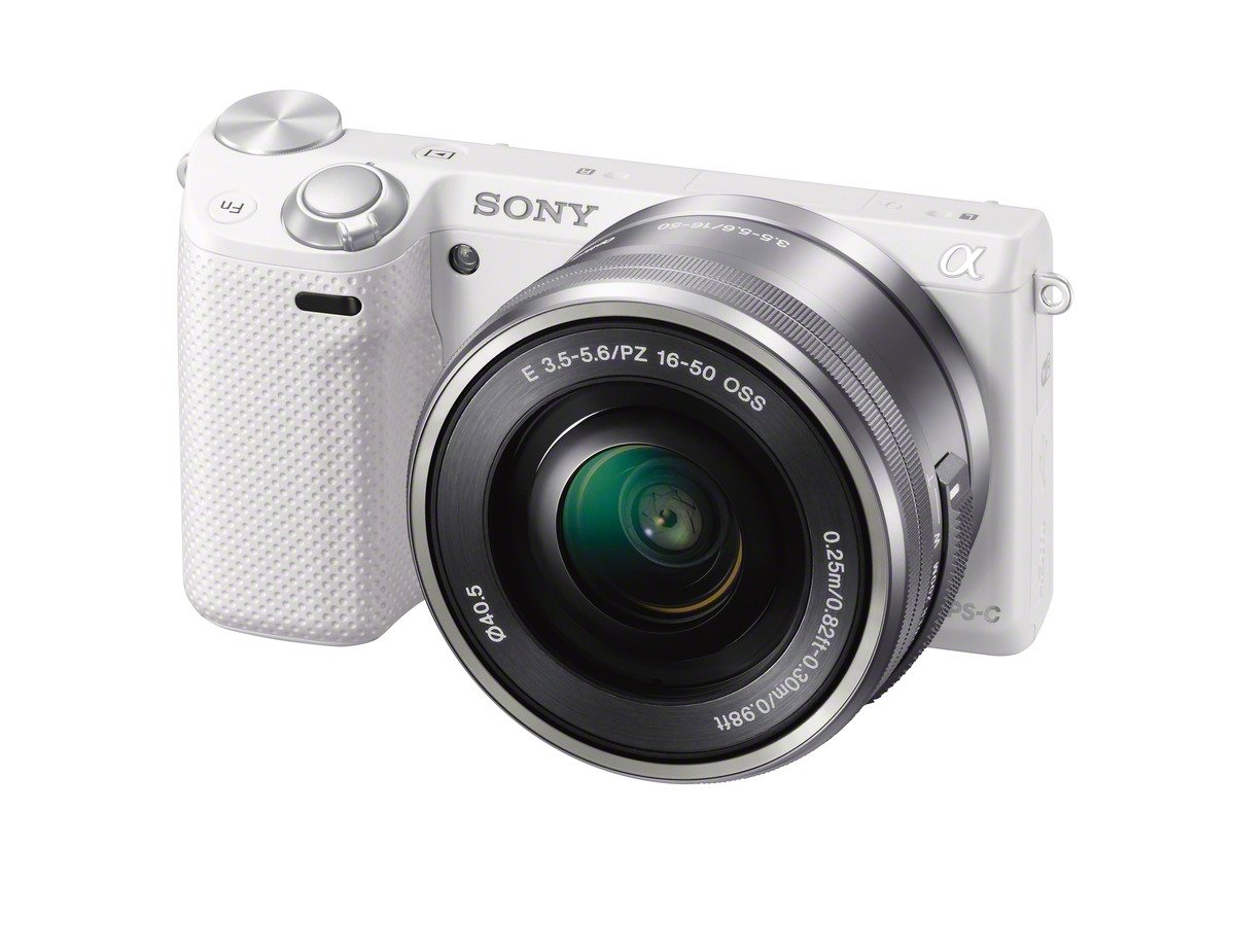 Sony NEX-5TL/W Mirrorless Digital Camera with 16-50mm Power Zoom Lens (White)