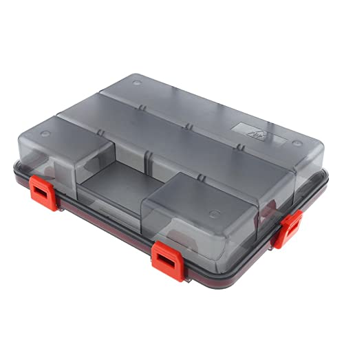 Waterproof Seal 21.5cm x 16.5cm x 4.6cm Activity 11 Compartments Fishing Tackle Box for Fishing Hook Swivel Lures Accessories
