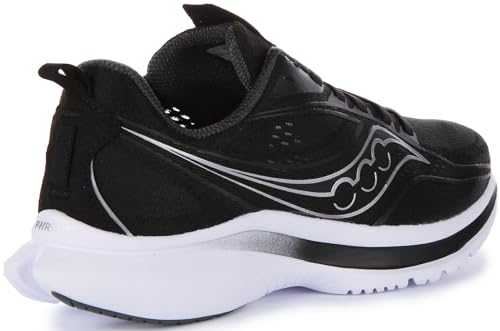 Saucony Women's Kinvara 13 Running Shoe, Black/Silver, 8
