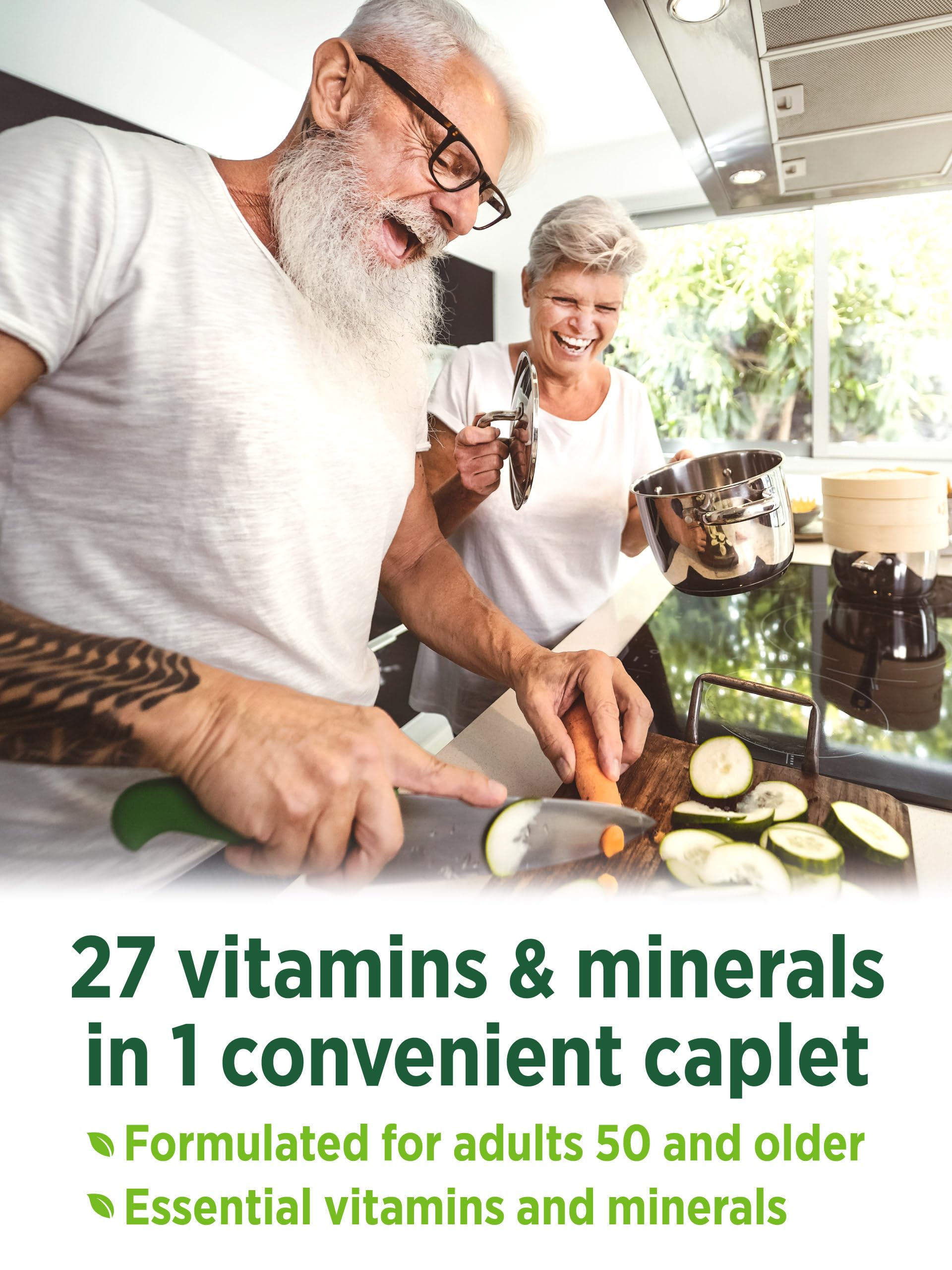 Multivitamin for Adults 50+ | Non-GMO & Gluten Free Daily Supplement | Plus Vitamin D, C, and B Vitamins | By Nature's Truth