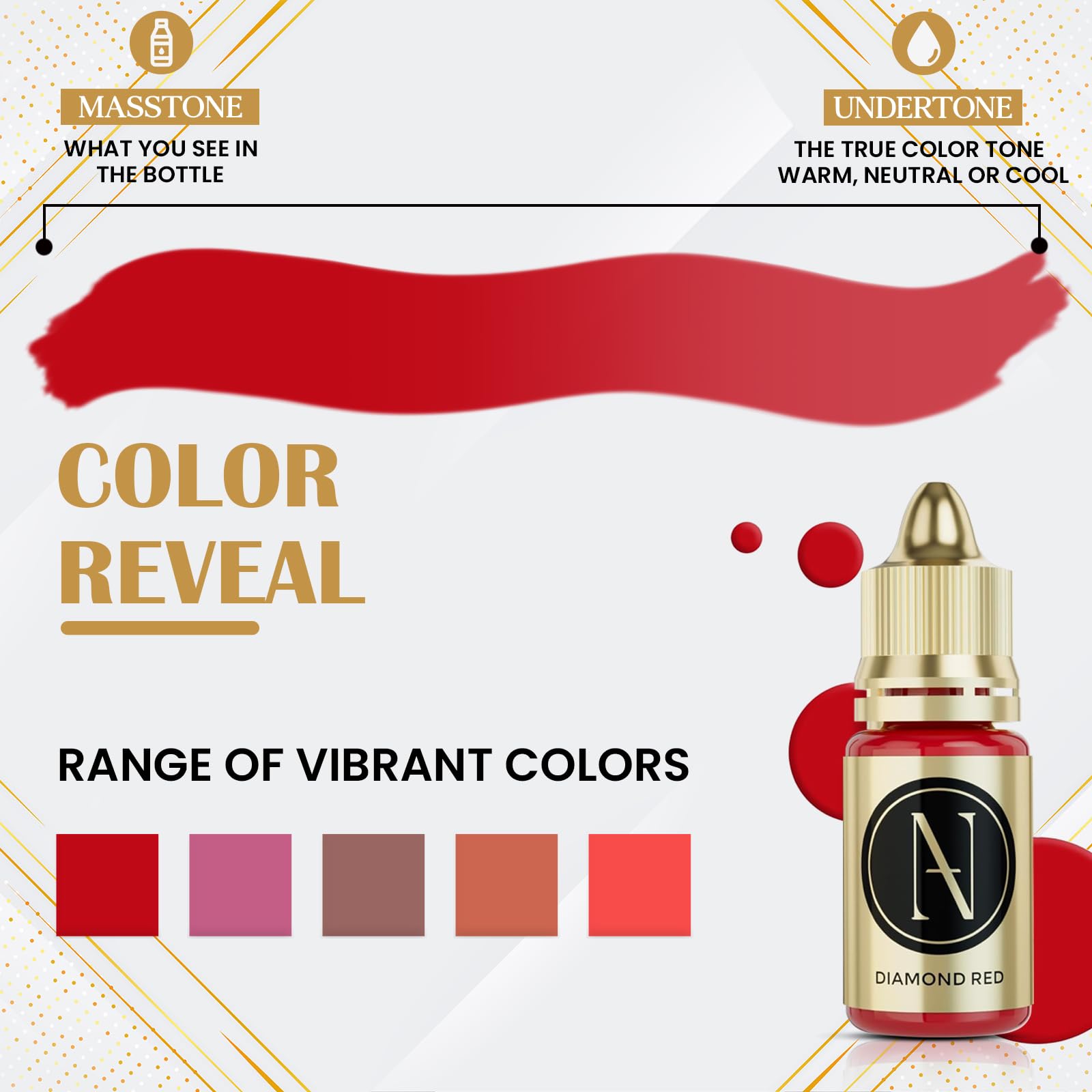 Nadja Aoki Lip Blushing Pigments Ink - Microblading Lip Pigments for Permanent Lip Color β Professional Lip Tattoo Pigments - Nude C3-12mL | 0.43 FL Oz