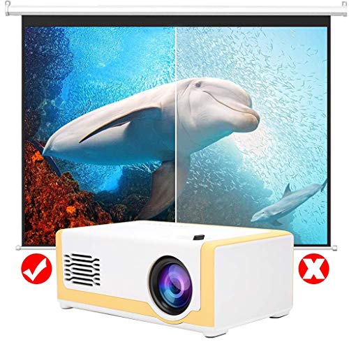 ZYZMH Portable Movie Projector, Video Games, Full HD Picture, LCD Home Cinema Projector Media Player