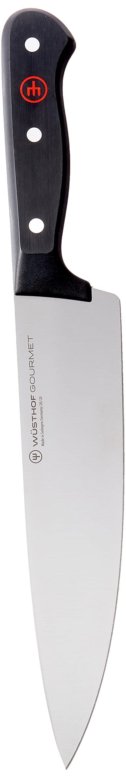 WÜSTHOF Gourmet 2-Piece Chef's Knife Set & Gourmet 7" Hollow Edge Santoku Knife