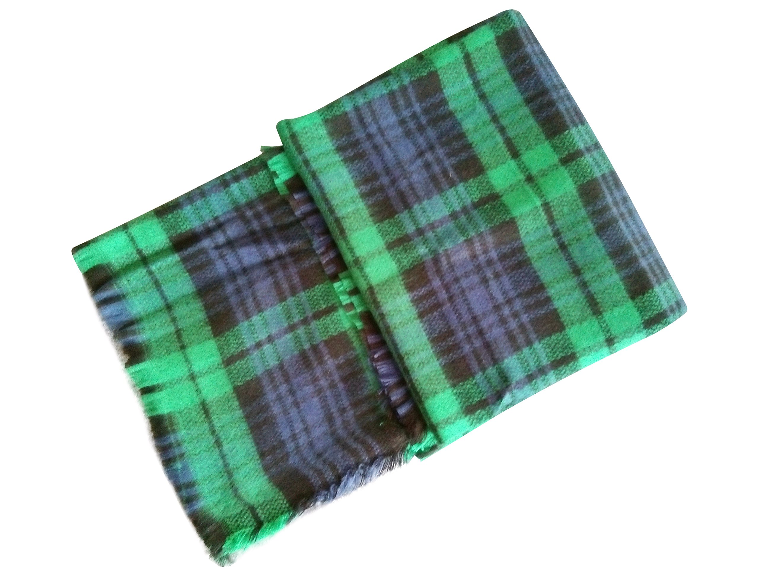 MOTINE Tartan Blanket Scarf Stylish Winter Warm Pashmina Wrap Shawl for Women (Green)