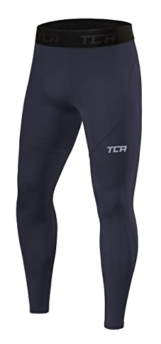 TCA Men's Pro Performance Compression Leggings Thermal Baselayer Tights - Graphite, Small