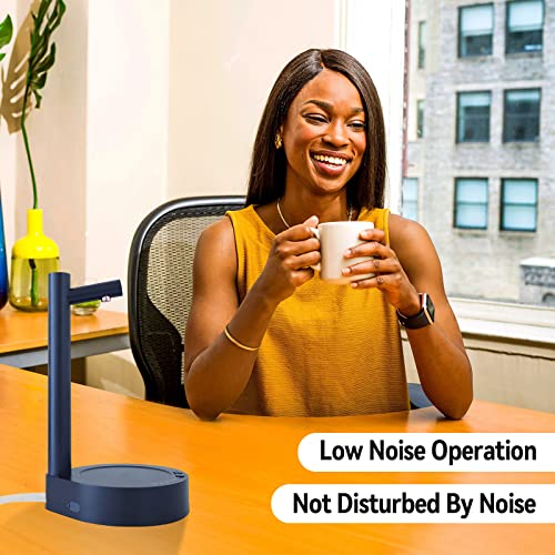 Mlijzard Desktop Water Bottle Dispenser,Automatic Water Jug Dispenser for 5 Gallon &Universal Bottles with 7 Level Quantitative USB Charging&Coaster,Suitable for Home/Office/Outdoor/Camping