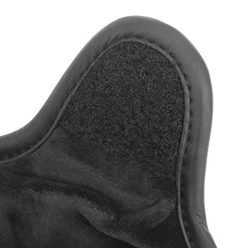 Tiiyee Golf Putter Protection Covers, Mallet Putter Head Covers Putter Protection Headcover Bag Guard Semicircle PU Leather Guard Waterproof Accessory Mid Mallet Club Protector(Black)