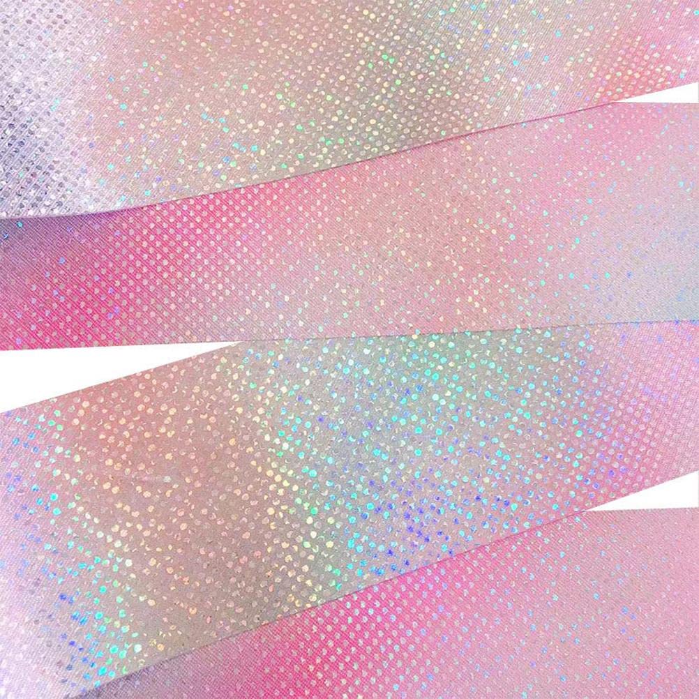 WBTY Ribbon, 2M/4M Long Rhythmic Gymnastics Ribbons, Dance Ribbon Streamer for Kids, Fits Dancer, Play, Baton Twirling, Gymnastics Party Gift(4M)