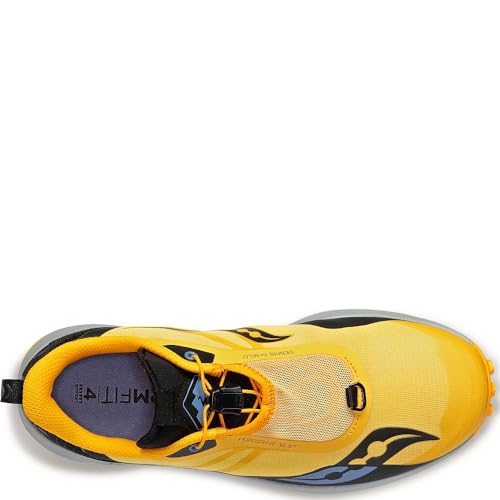 Saucony Women's Peregrine 12 ST Trail Running Shoe, Gold/Black, 10