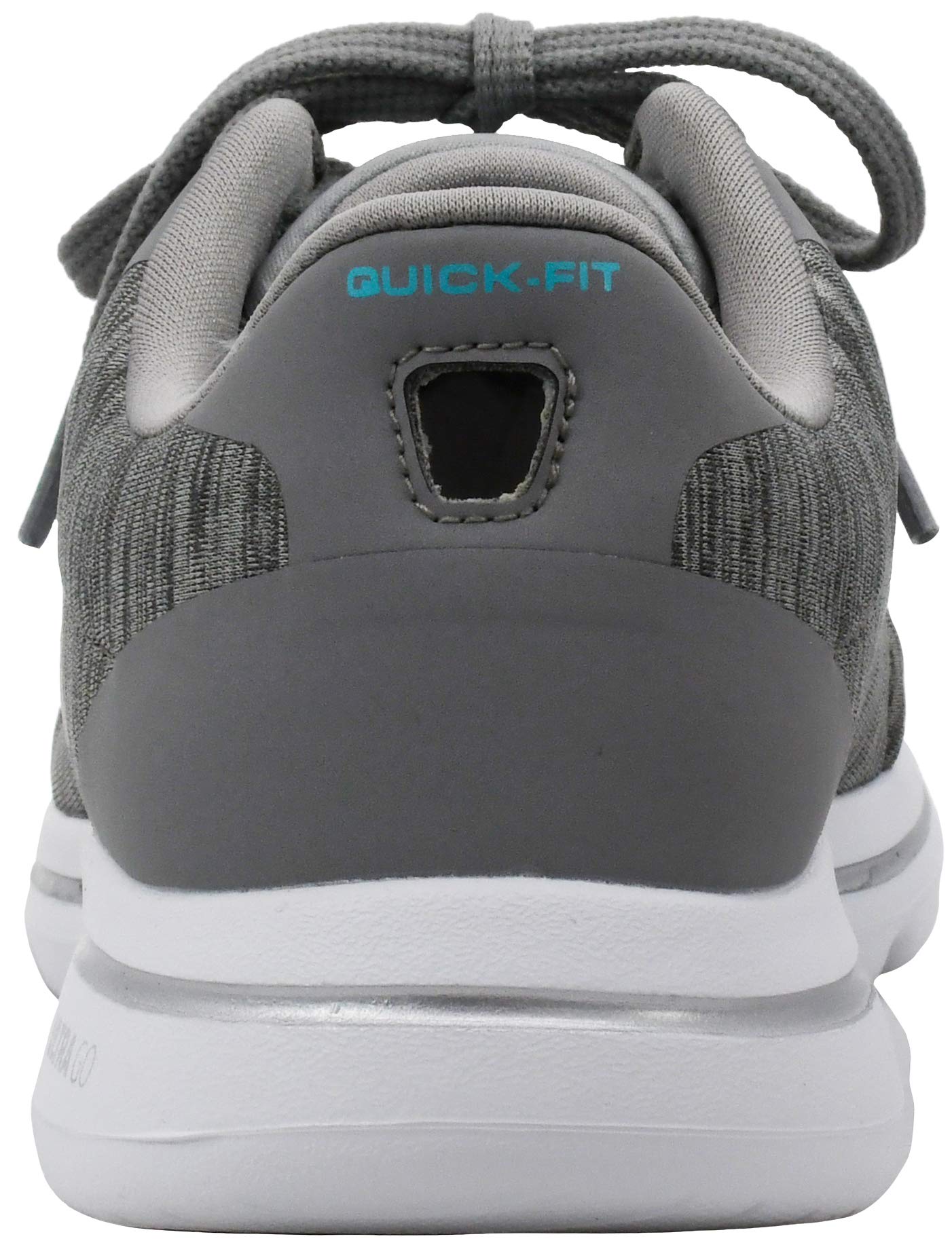 Skechers Women's Go Walk 5-True Sneaker, Grey/Light Blue, 7.5 M US