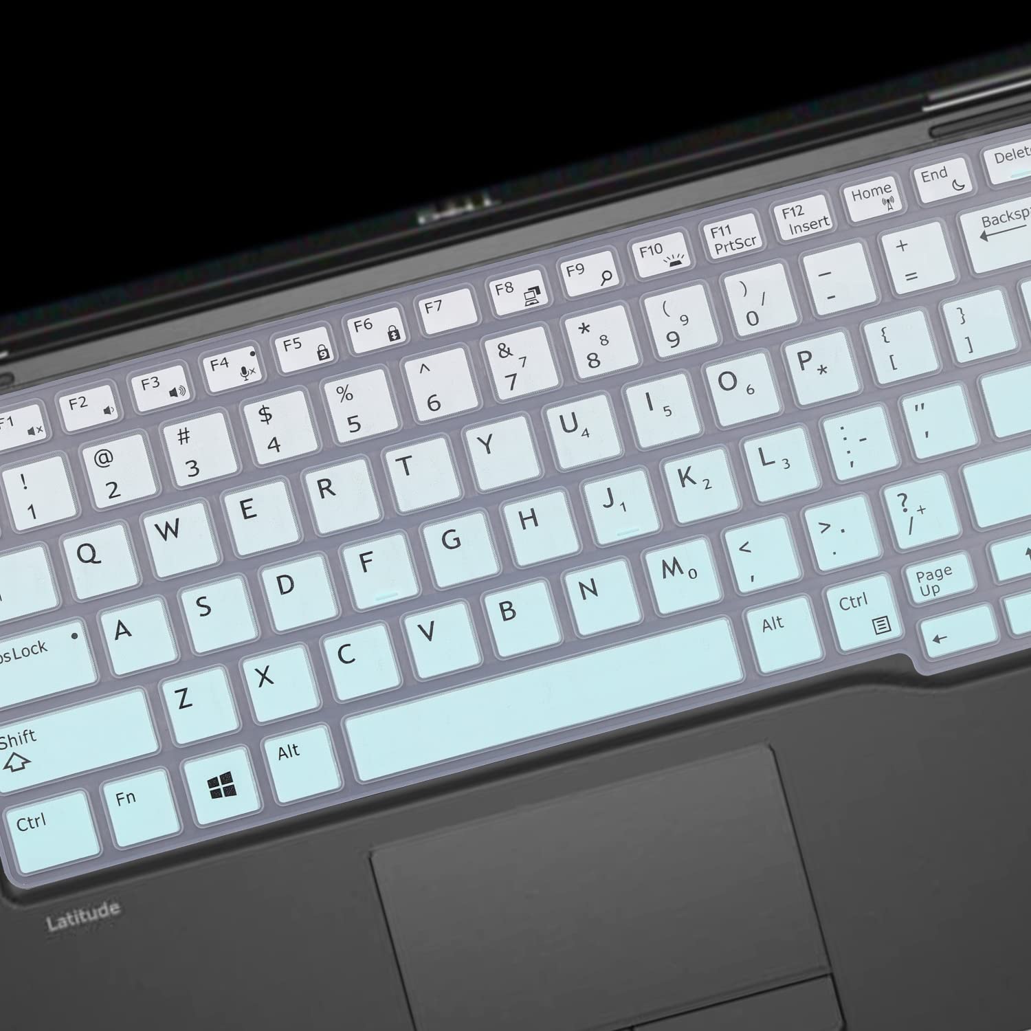 MUBUY Keyboard Cover Skin for Dell Latitude E7250 E5250 E7270 E7370 E5270 E7389 E5270 /Dell Latitude 5290 7280 7285 7290 7380 7390 5288 5289 US Keyboard Cover -CL