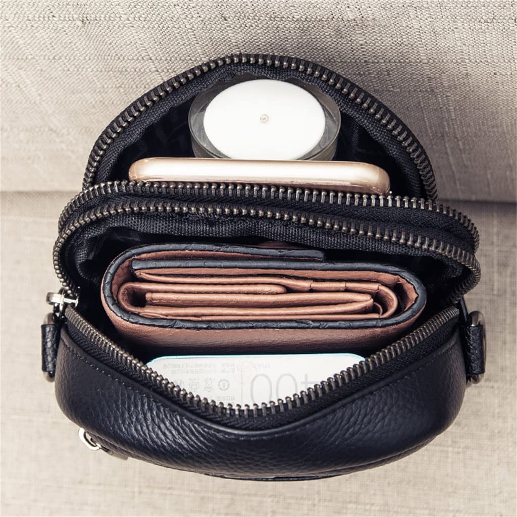 WYFDP Leather Vertical Women's Bag Small Bag Women's Messenger Summer Mini Mobile Phone Bag Women's Shoulder Bag (Color : D, Size : 1ps)