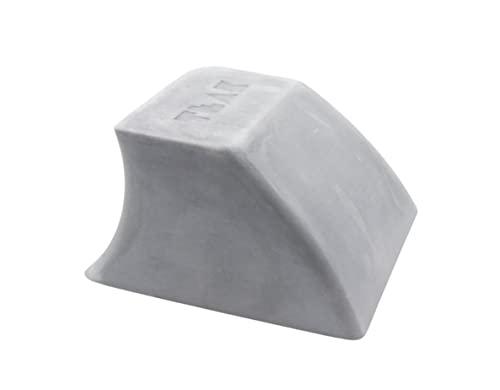 Teak Tuning Monument Series Concrete Fingerboard Wave Obstacle - 4.25" Wide, 2" Tall - Ultra Premium, Super Durable Polymer Modified Concrete - Sterling Gray Colorway