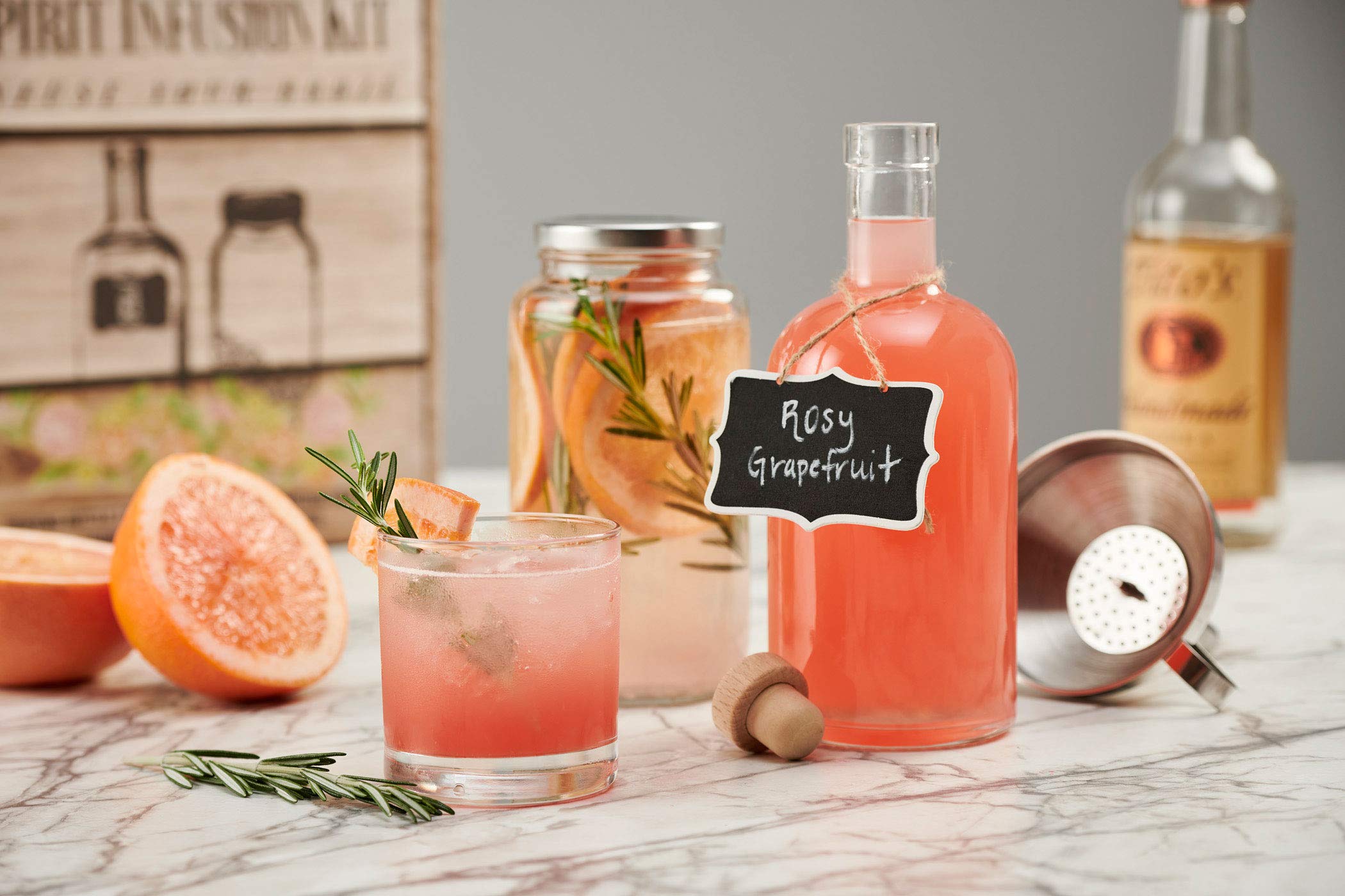 Spirit Infusion Kit - Infuse Your Booze - Alcohol Infusion Kit with Recipes to Make Over 70 Flavored Vodkas. This Liquor Infusion Kit Makes a Great Cocktail Gift!